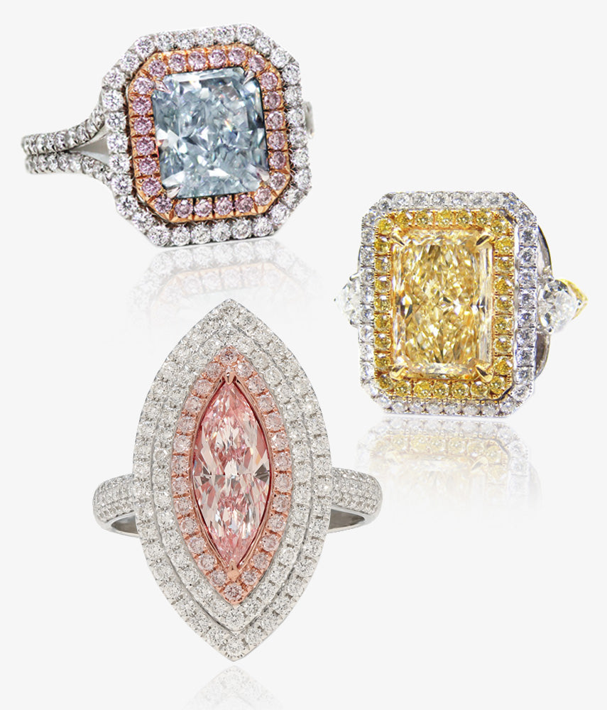 Natural Colored Diamonds: Shop Fancy Colored Diamond Rings & Jewelry